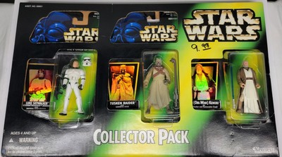 Star Wars POTF Collector 3 Pack OBI-WAN KENOBI TUSKEN RAIDER Luke ...