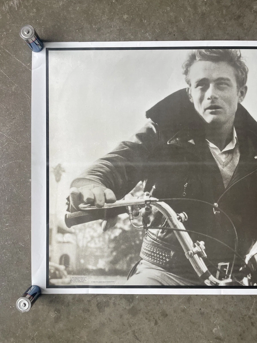James Dean Motorcycle Poster