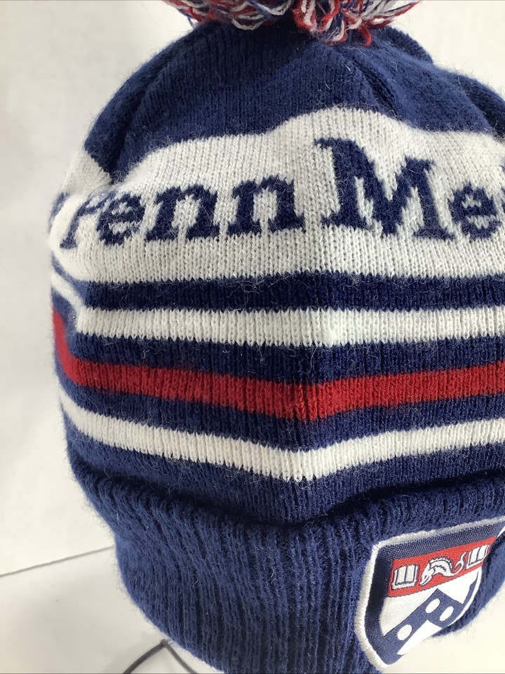University Of Pennsylvania Medicine Red, White & Blue Winter Pom-Pom ...