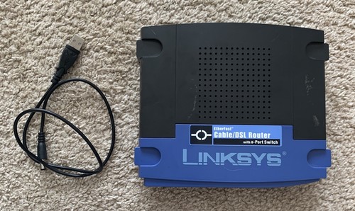Linksys EtherFast Cable/DSL Router with 4-Port Switch Model No: BEFSR81 ...