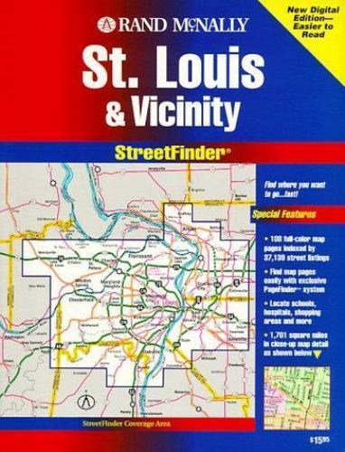 Rand McNally Saint Louis & Vicinity Streetfinder map Used - Good ...