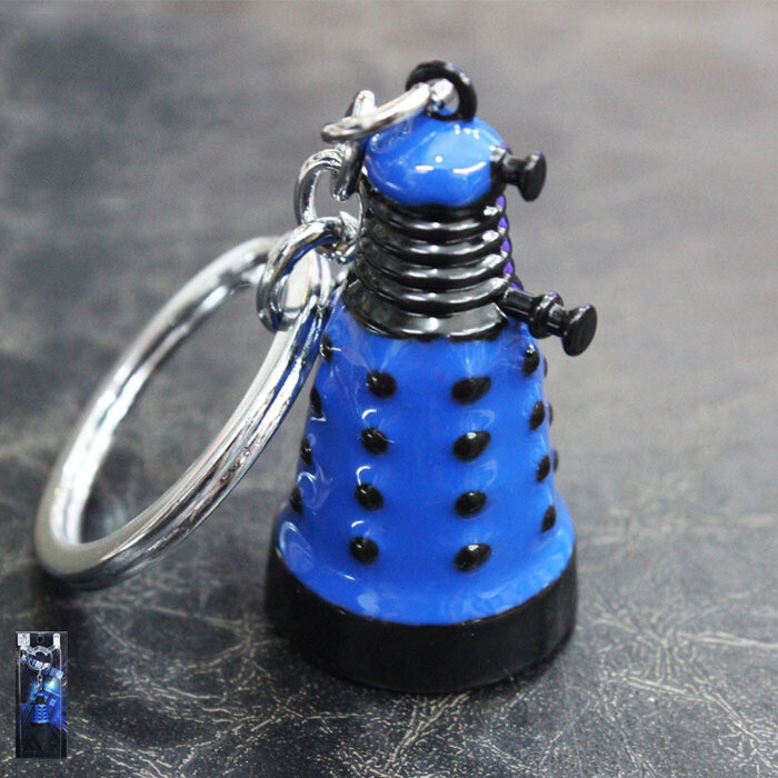 Dr Doctor Who DALEK Robot Diecast Metal Keyring - DW Key Ring Keychain ...