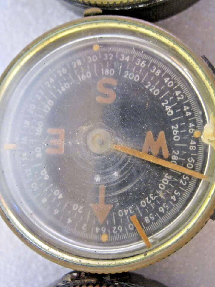 US WW2 black Lensatic Compass WW2 NCO W.&L.E. Superior Magneto N.Y ...