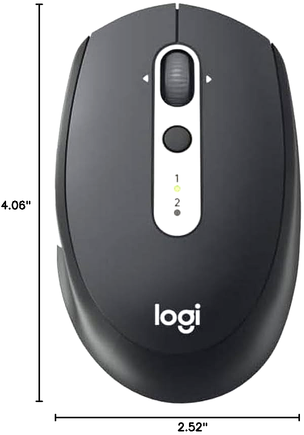 Logitech M585 Multi Device Wireless Bluetooth Mouse- Black - NO USB ...