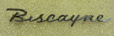 1950's - 1960's CHEVROLET BISCAYNE DASH EMBLEM BADGE FLAG GENUINE ...