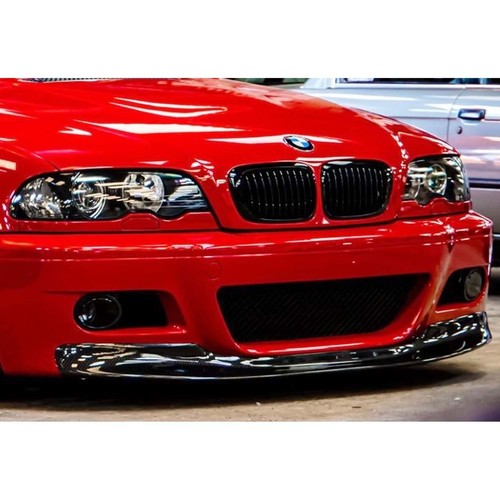 bmw E46 CSL Front lip spoiler M3 bumper Splitter BEST FIT csl spoiler ...