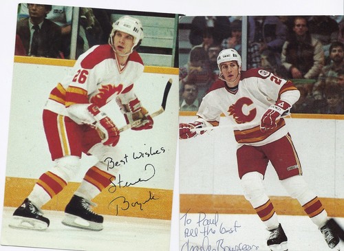 Steve Bozek Signed / Autographed Hockey Postcard Calgary Flames | eBay