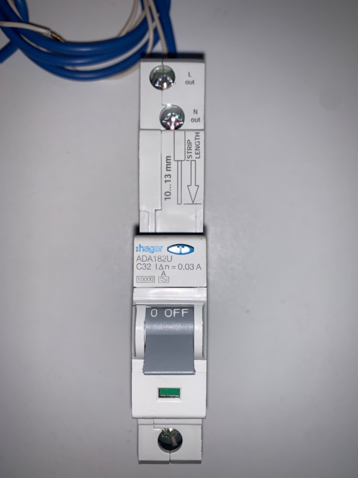 HAGER RCBO 6A 10A 16A 20A 25A 32A 40A 50A ADB ADN ADA ADC Miniature VAT ...