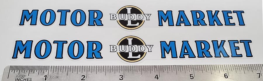 BUDDY-L MOTOR MARKET TRUCK DECAL SET | eBay