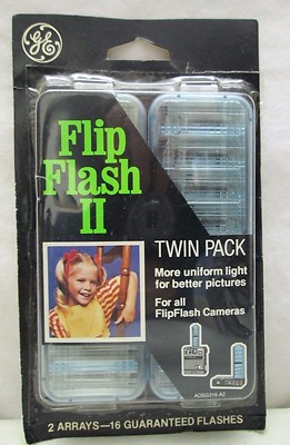 Vintage GE Flip Flash II Camera Flash Bulb Bar Original New in Package ...