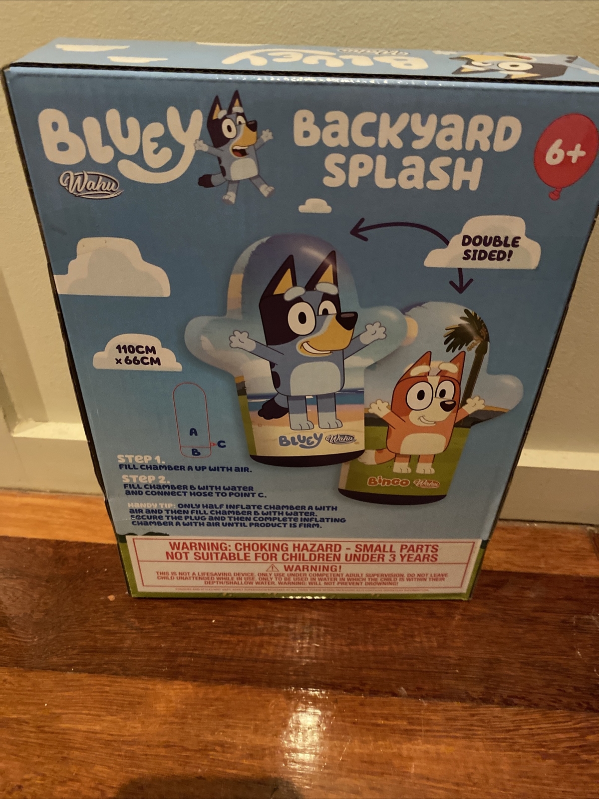 Wahu Bluey Backyard Splash, Inflatable Water Sprinkler Backyard Game | eBay