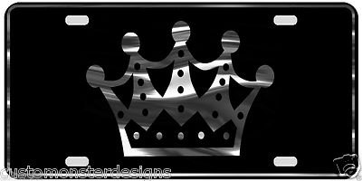 Crown License Plate Royalty Princess Queen Chrome and Regular Vinyl ...