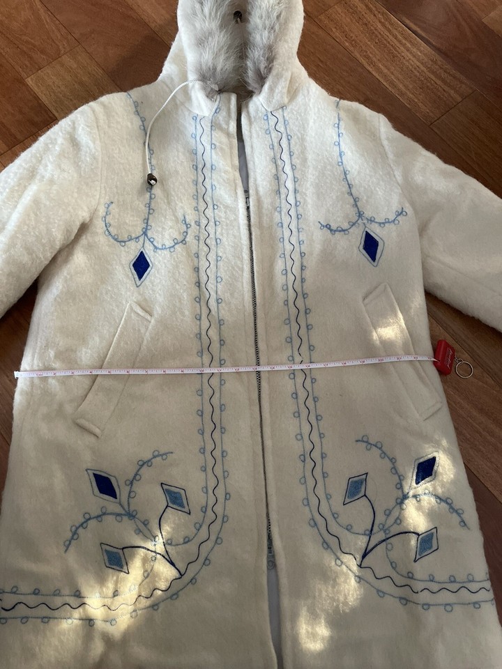Vintage Hudson’s Bay Wool Parka Hooded Coat Jacket Women’s Native Inuit ...