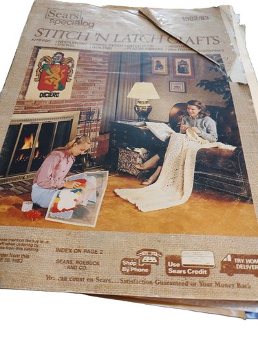 Sears 1983 Catalog for Stitch ' n Latch Crafts, needlepoint kits ...