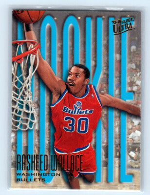 1996 Fleer Ultra #295 Rasheed Wallace Washington bullets | eBay