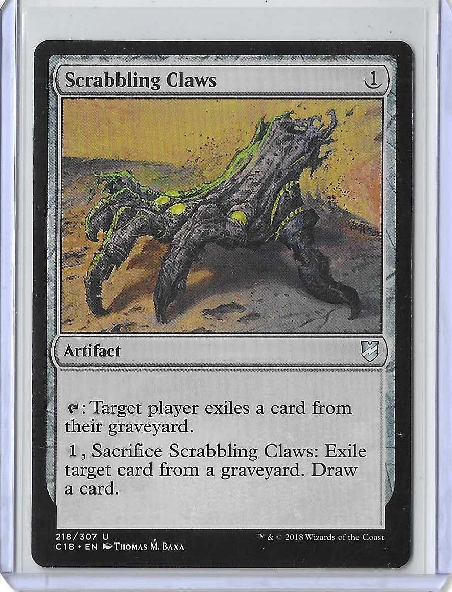 MTG Scrabbling Claws Commander 2018 (C18) Uncommon Magic Card #218/307 ...