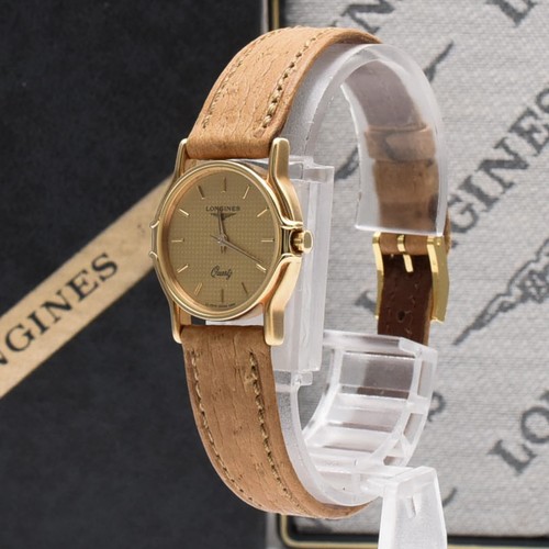 Vintage [Near MINT w/ Box] LONGINES LL 0374 0961 Gold Quartz Women's ...