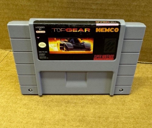 SNES Top Gear KEMCO Cartridge Only Tested Works | eBay