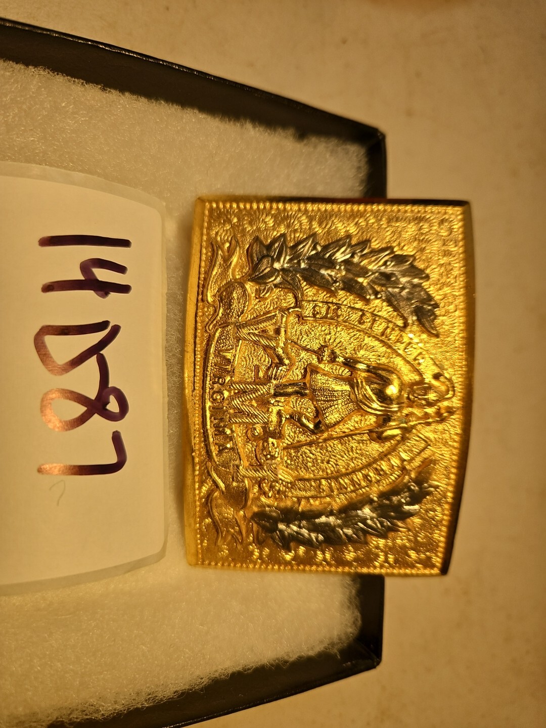 Rare VMI Civil War Sword Plate Belt Buckle Virginia Militia 14D87 | eBay