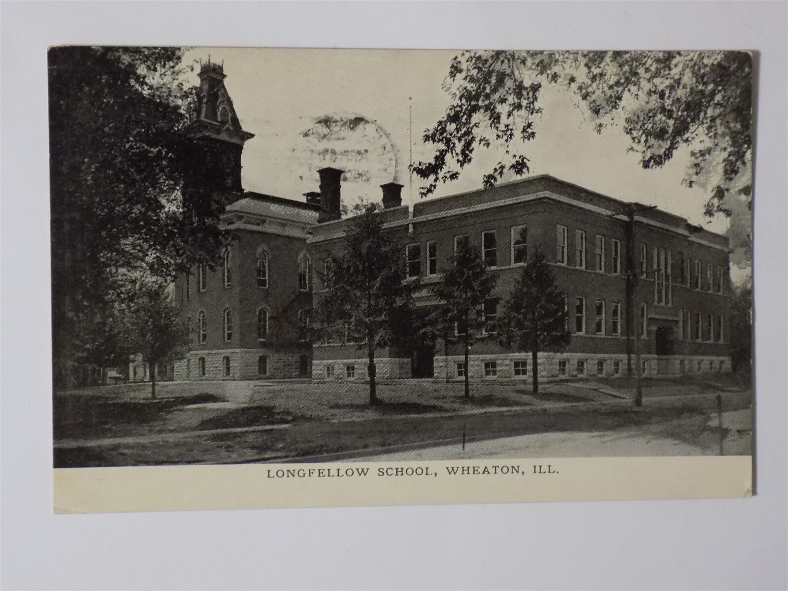 Wheaton, Illinois IL ~ Longfellow School 1912 b/w L744 | eBay