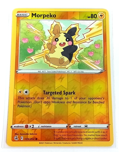 Morpeko 109/264 Fusion Strike Reverse Holo Pokémon Card 2021 | eBay
