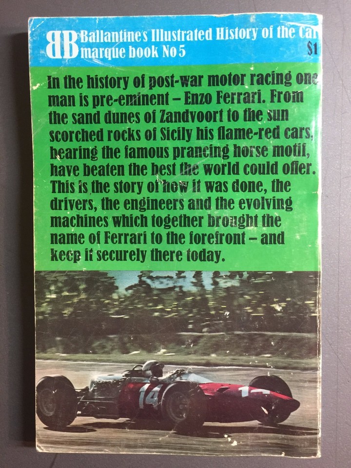1971 "Ferrari" Book by Leonard Setright RARE!! Awesome L@@K | eBay