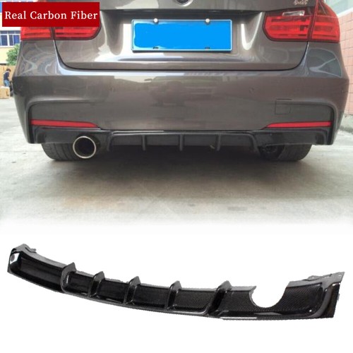 Real Carbon Rear Bumper Diffuser Lip For BMW F30 F35 320i 335i M-Sport ...