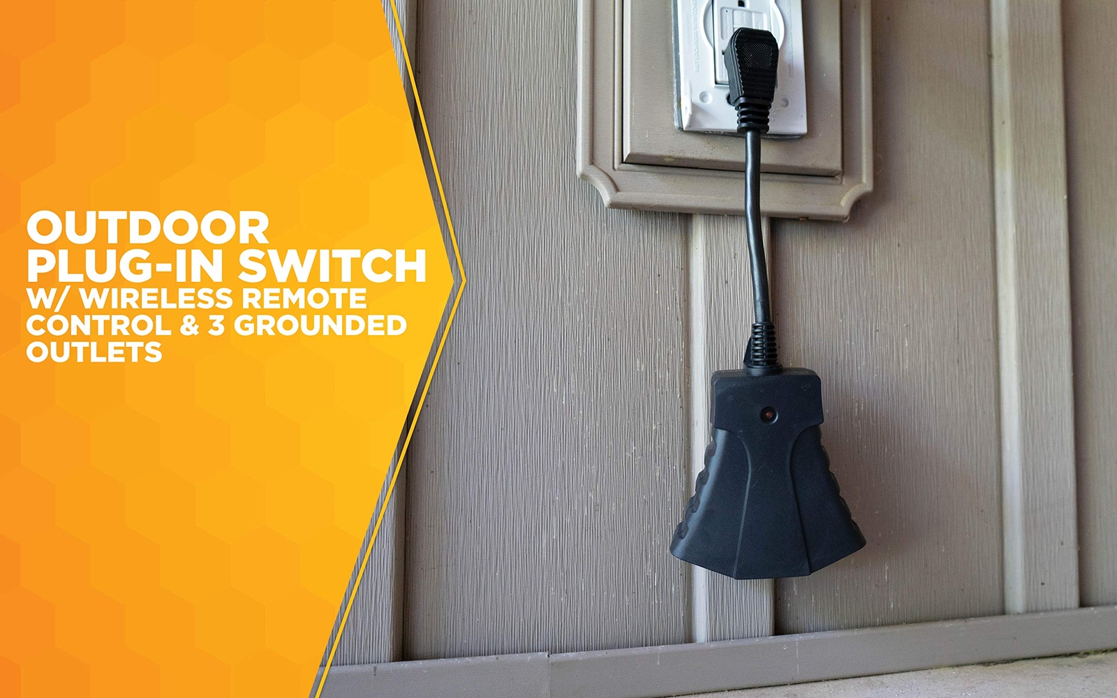 59748WD Outdoor Plug-In Switch with Wireless Remote Control, 3 Grounded ...