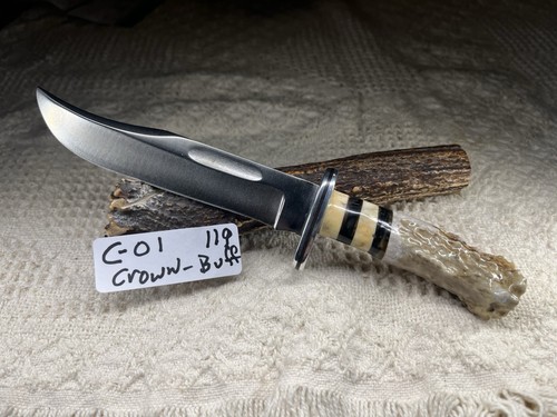 Buck 119 "1972-86" Deer Crown Custom Knife. | eBay