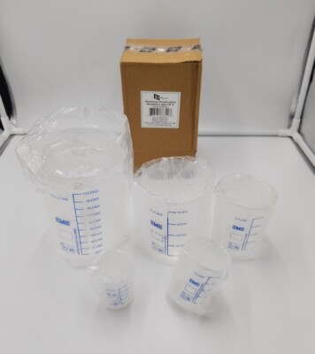 Nesting Graduated Beakers 50 ml 100 ml 250 ml 500 ml and 1000 ml 5pk ...