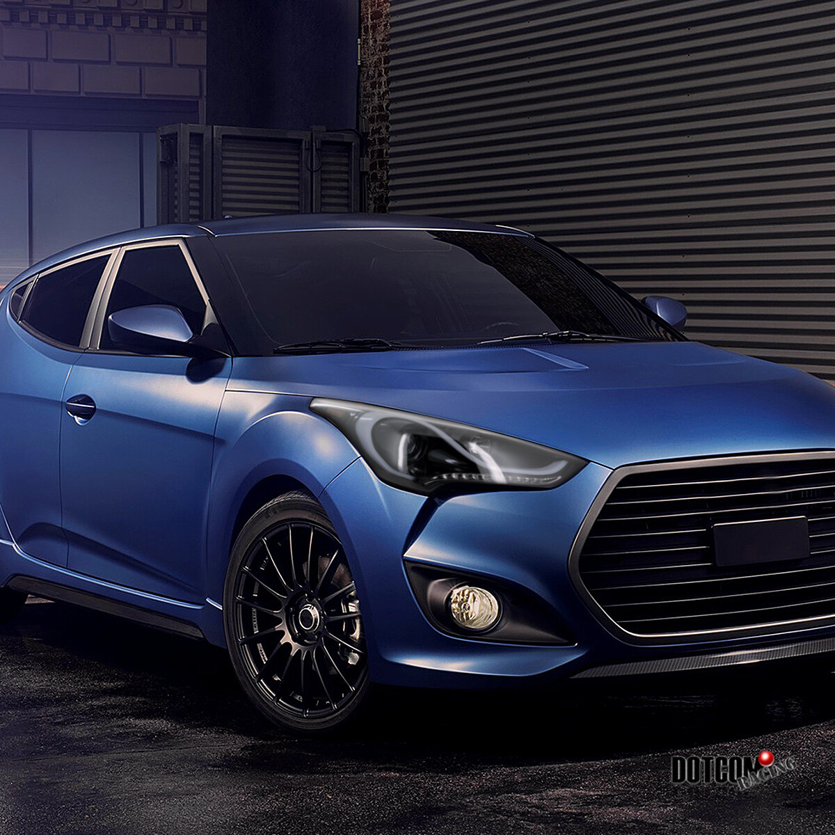 Fit 2012-2017 Hyundai 12-17 Veloster LED Bar Black Smoke Projector ...