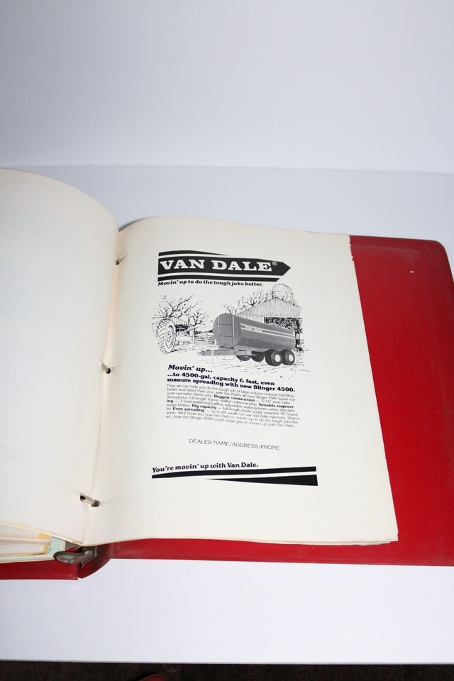 1984 Van Dale Sales Manual for tractor farm equipment w/price list ...
