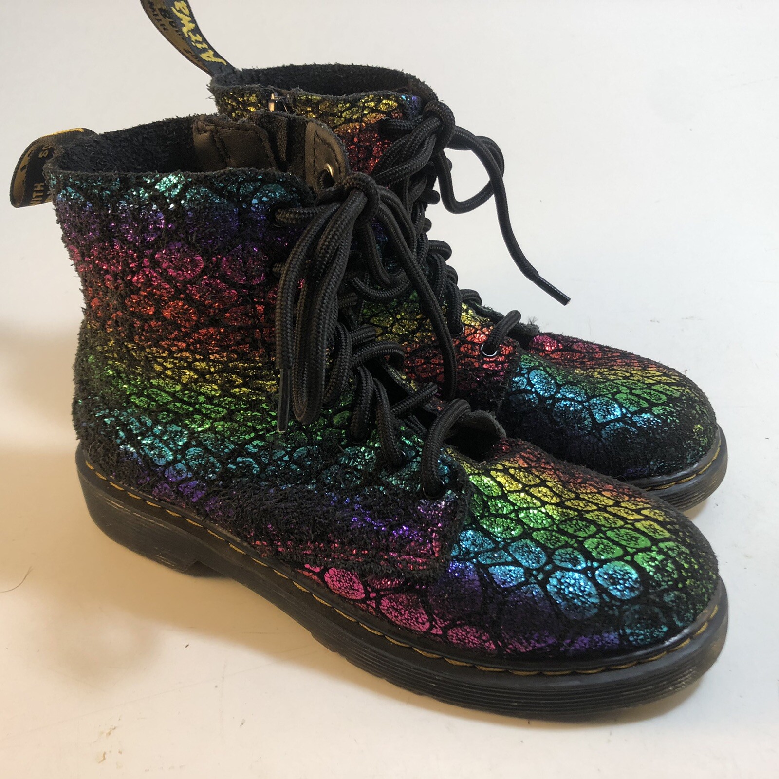 Dr. Martens 1460 J Pascal Rainbow Croc Metallic Zip U… - Gem