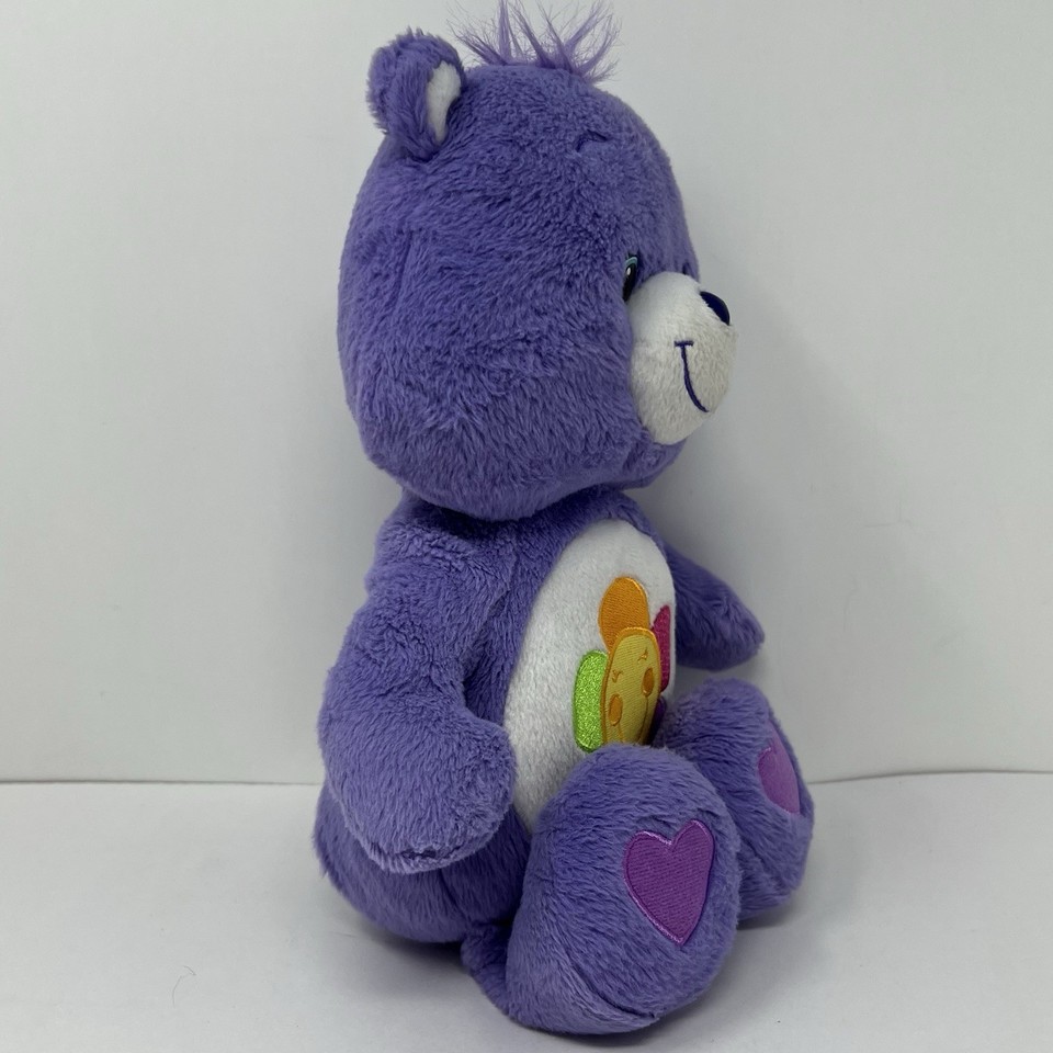 Care Bears Harmony Purple Plush Hasbro Stuffed Animal 12" Play Display ...