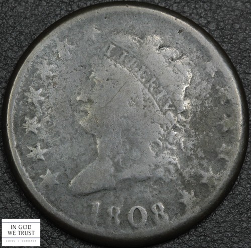 1808 Classic Head Copper Large Cent 1C | eBay