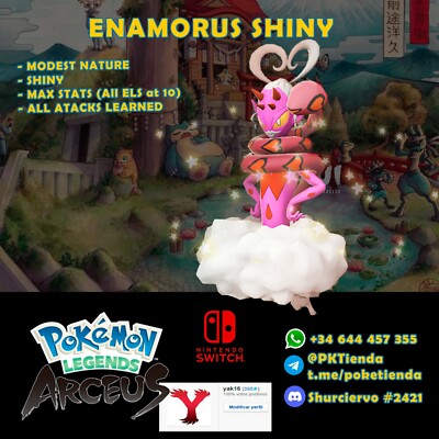 ENAMORUS SHINY - Pokemon Legends Arceus Leyendas MAX STATS LEGENDARY ...