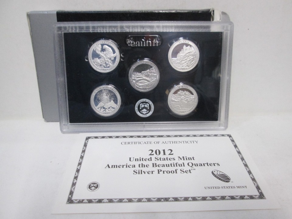 2012 US MINT AMERICA THE BEAUTIFUL SILVER QUARTER PROOF SET | eBay
