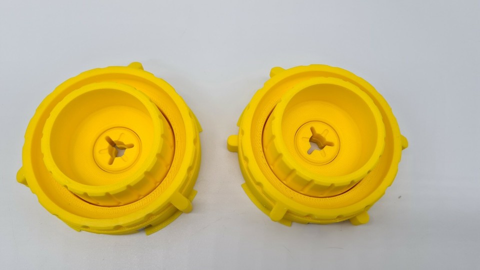 Akai Nab Adapter PREMIUM Paar Set yellow Revox Pioneer Nachbau 3D NEU ...