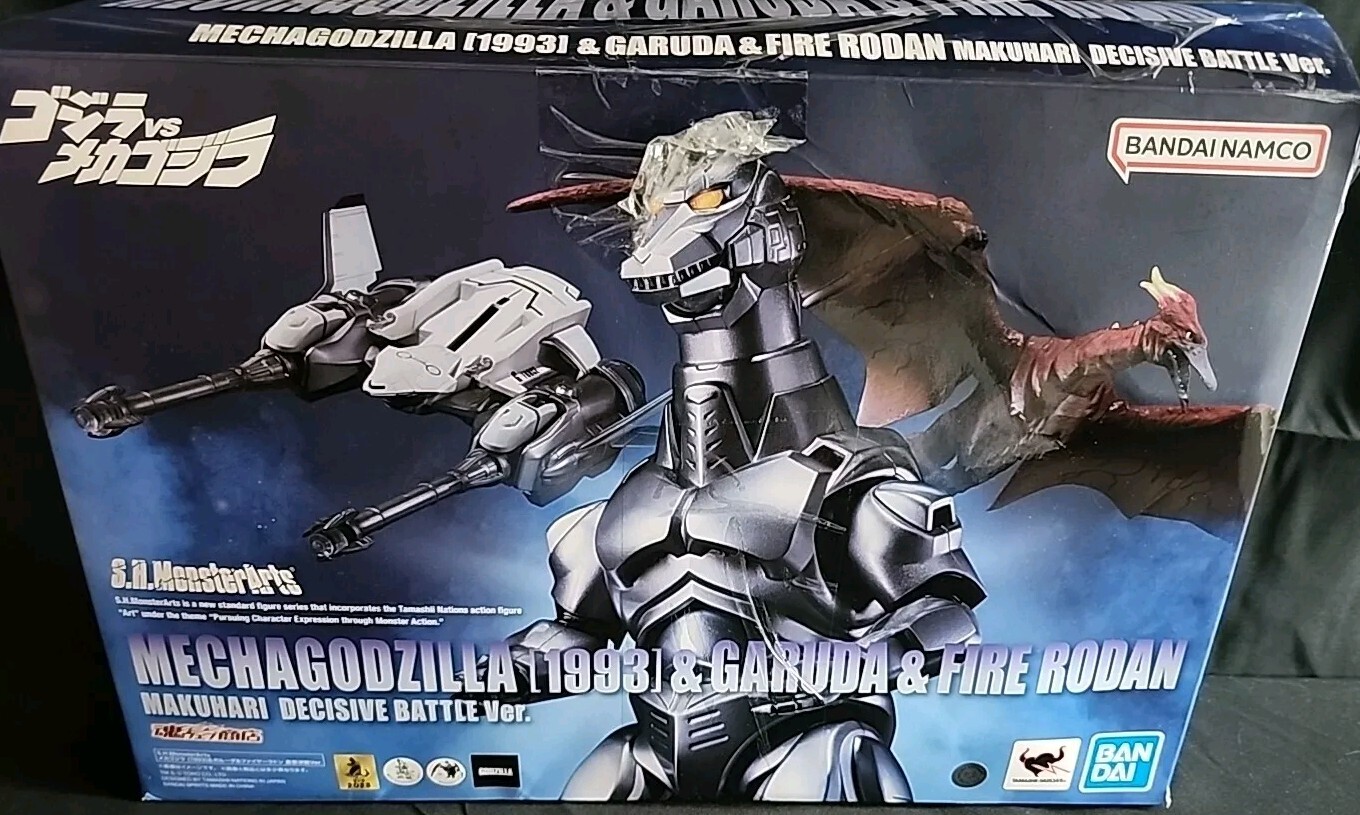 S.H. Monsterarts Godzilla Mechagodzilla II , Garuda & Fire Rodan ...
