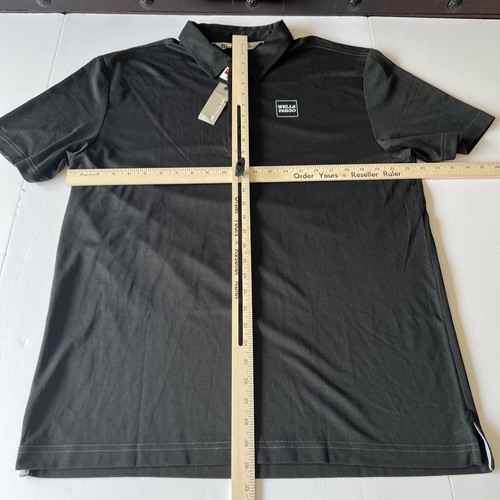 Travis Mathew Polo Golf Shirt Mens XL Black Wells Fargo Logo - New with ...
