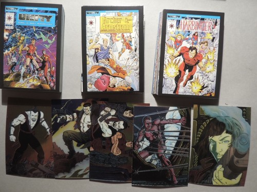 UNITY BASE + 5/6 VALIANT ROOKIE INSERTS 1992 COMIC IMAGES TRADING CARDS ...