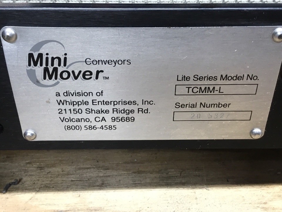 Mini Mover Low Profile Conveyor/Speed Controller | eBay