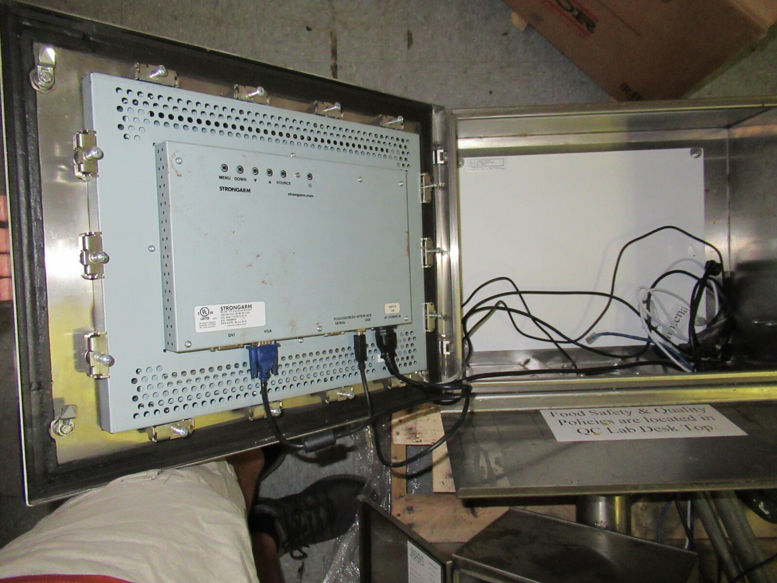 StrongArm HMI 171 w/Pedestal MicroLogix 1100 Hoffman CSD1612855 | eBay