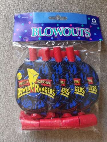1995 Classic 8 pk. Mighty Morphin Power Rangers Birthday Party Favor ...