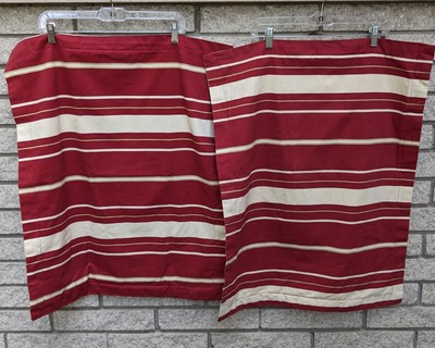 Wayfair, Chenab One 2 Euro Shams 100% Cotton Pillow Striped Red Cream ...