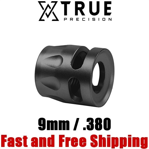 True Precision 9mm/380 Micro Comp Pistol Compensator - 1/2x28 (Black ...
