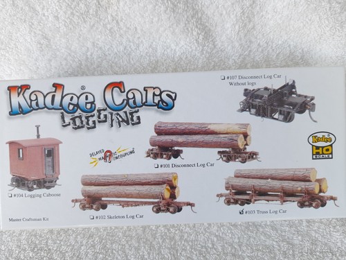 Kadee HO Wagon Log Cars Logging Cars HO Scale #103 TRUSS LOG CAR WITH ...
