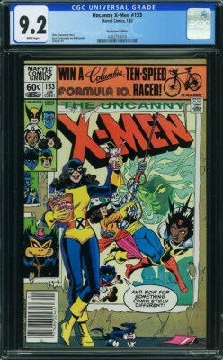 The X-MEN #153 High Grade! NEWSSTAND CGC NM9.2 4262724010 | eBay