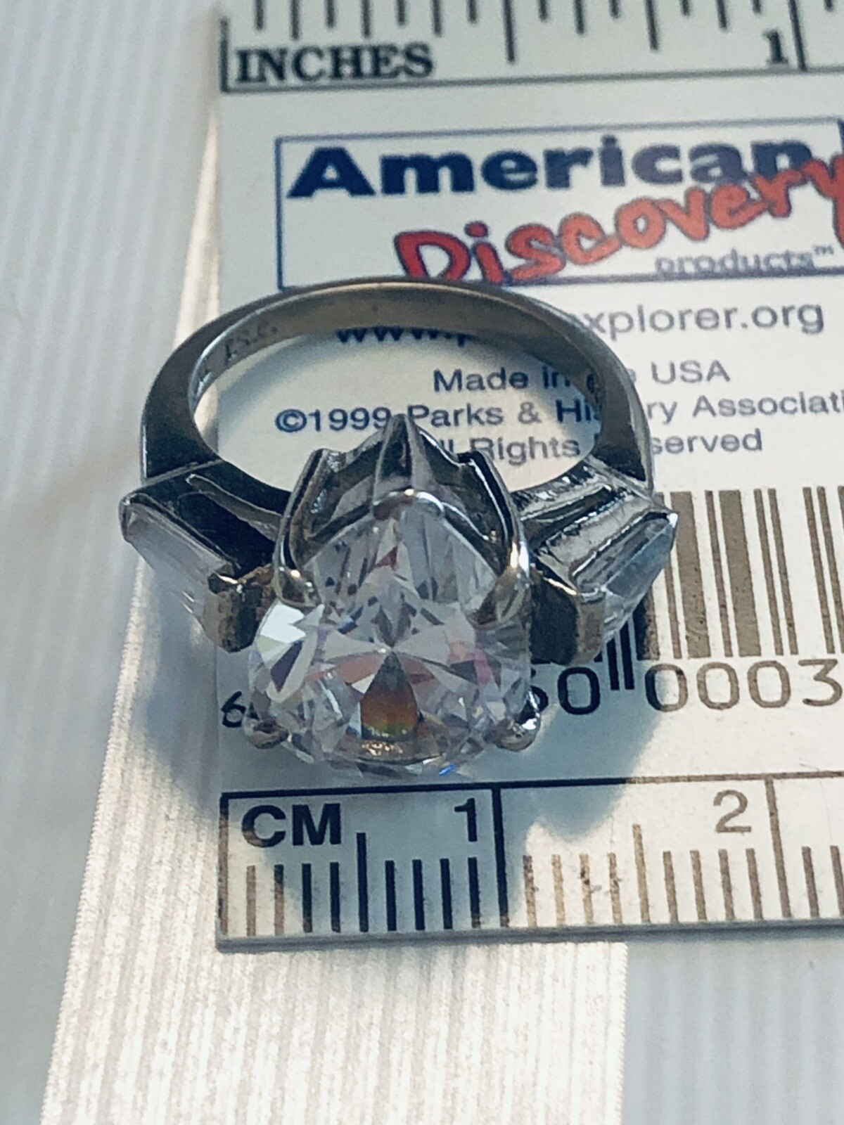 Preowned ISC 925 Sterling Silver CZ Ring | eBay