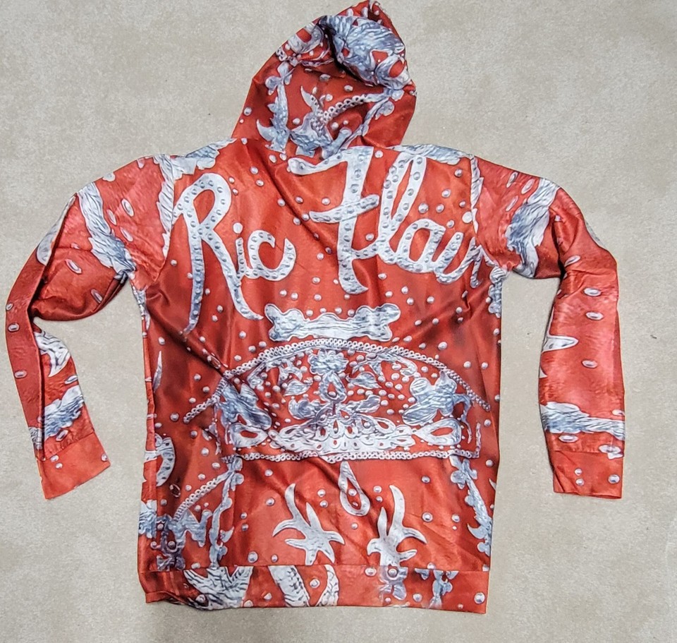💎Ric Flair Red Robe Hoodie Men's L WWE WWF Wrestling Nature Boy Soft ...